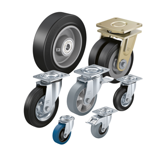 Gummihjul der kombinerer greb, holdbarhed og støjdæmpning